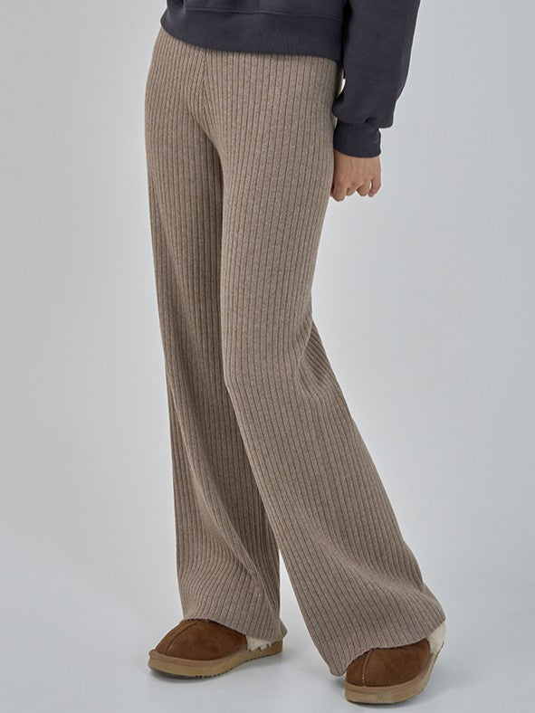 RIBBED WIDE KNIT PANTS – ALAND USA