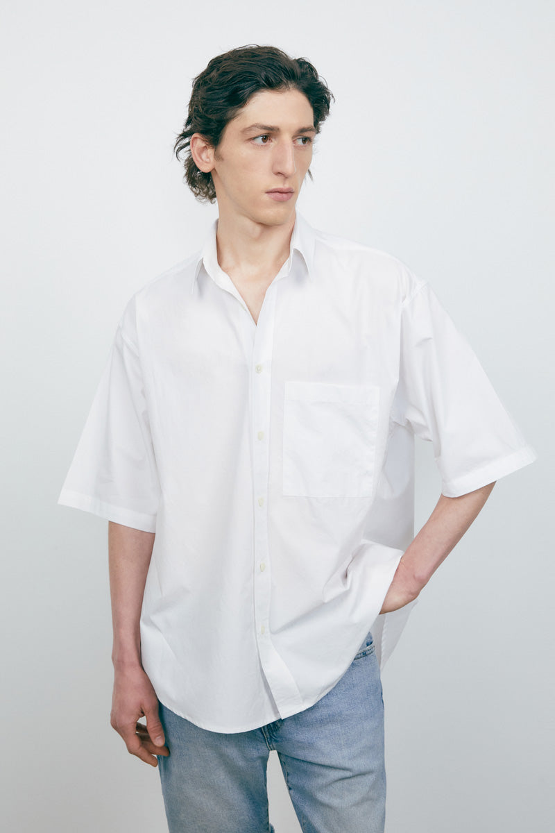 WASHING POCKET BOXY HALF SHIRT – ALAND USA
