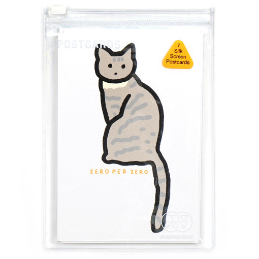 SILK SCREEN POSTCARDS (7EA) CAT – ALAND USA