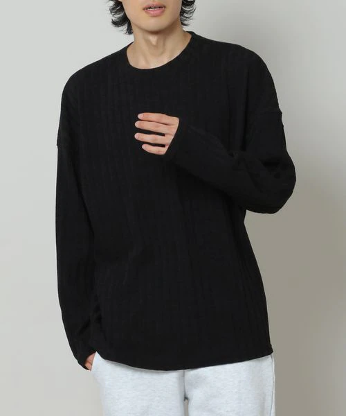 MEN'S RIBBED LONG SLEEVE TOP – ALAND USA
