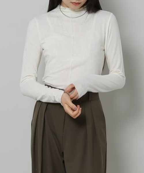 MERROW EDGE HALF NECK TOP – ALAND USA